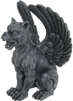 Amazon.com: Pacific Giftware Winged Cat Gargoyle Statue Figurine Myth ...
