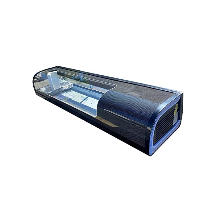 Buy Refrigerated Sushi Display Cooler Case Countertop Black Color-53 ...