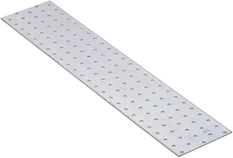 500mm x 100mm Galvanised Perforated Flat Plate Connector Joining Plates ...