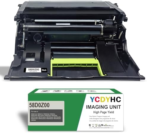 58D0Z00 Imaging Unit, 58D0Z00 Black Drum Unit Compatible for Lexmark ...