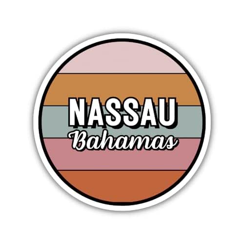 Amazon.com: Nassau Bahamas Travel Sticker, 2.5" Multiple Colors, Laptop ...