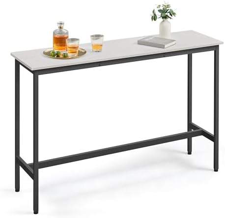 Amazon.com: Bar Table High Pub Table, Tempered Acrylic Console Table ...