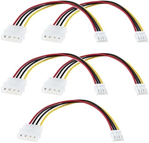 eMagTech 5pcs Molex 4 pin to Floppy 4 pin Power Cable PC Computer ...