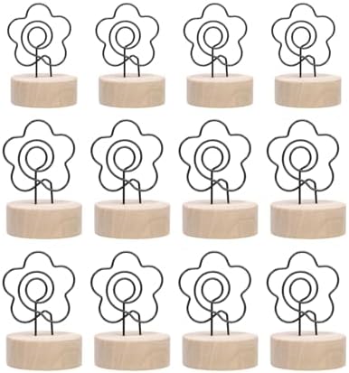 Amazon.com : eZAKKA Wooden Table Number Holders, 12 Pack Place Card ...