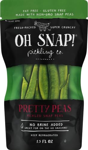 Amazon.com : OH SNAP! | Pretty Peas | Pickled Sugar Snap Peas Snacks ...