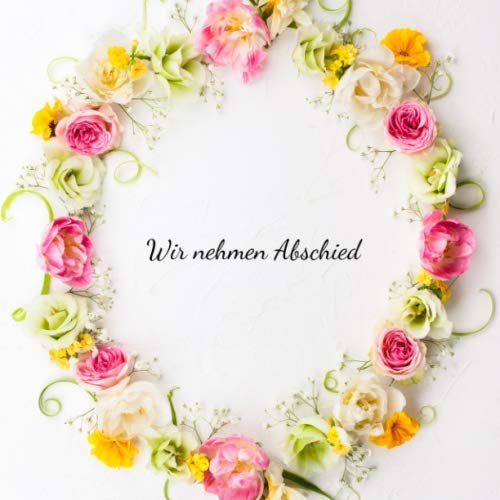 Amazon.com: WIR NEHMEN ABSCHIED: squared condolence book with a frame ...
