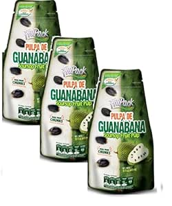 Amazon.com : Guanabana pulpa Soursop Fruit Pulp FruPack 16oz- pack of 3 ...
