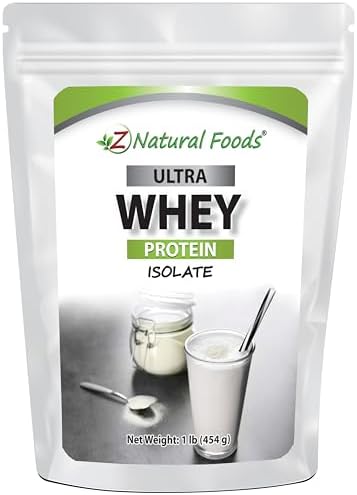 Amazon.com: Z Natural Foods Ultra Whey Protein Isolate Powder - Pure ...