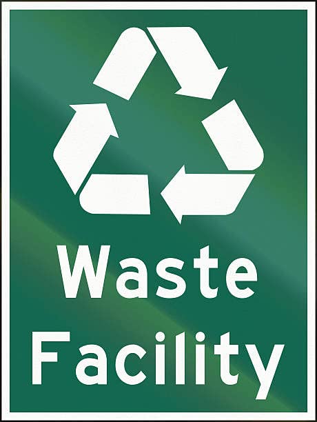Waste Facility Sign Sticker, Waterproof Sticker : Amazon.in: Office ...