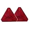 Woola Red Triangle Reflectors,2 Pack Self Adhesive Triangle Reflector ...