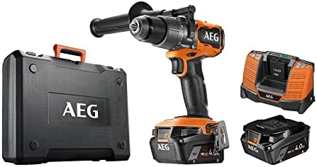 AEG - Perceuse-visseuse à percussion BRUHSLESS 18V, Surpuissante avec ses 110Nm, livrée en ...