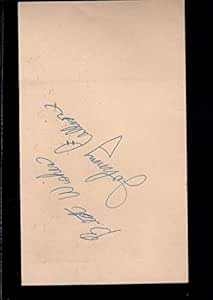 Johnny Callison Vintage Yellow Postard Authentic On Card Autograph ...