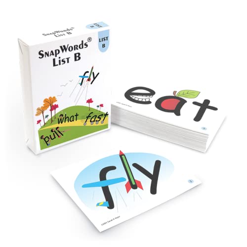 Amazon.com: SnapWords® List B Teaching Cards - Flash Cards Sight Words ...