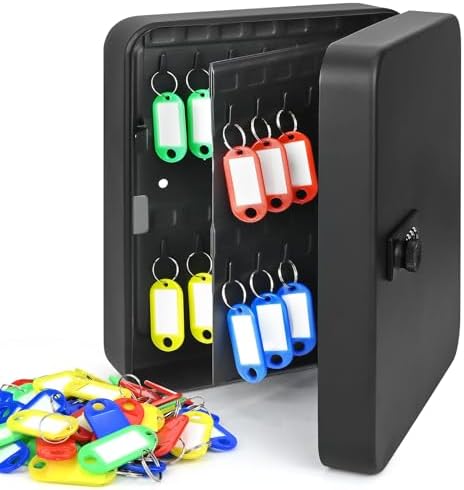 48 Key Combination Key Safe, Steel Key Cabinet, Key Boxes Wall Mounted ...