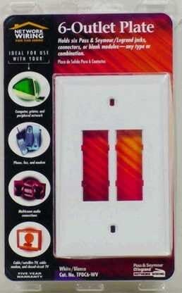 WHT 6 Port Wall Plate - Switch Plates - Amazon.com