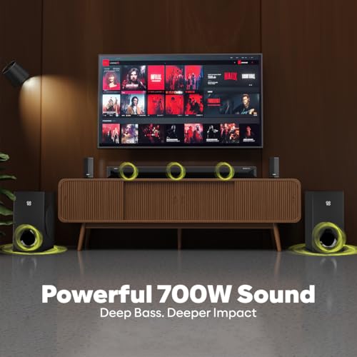 GOVO GOSURROUND 999W | 700W Bluetooth Soundbar with Touch Key Panel, 5. ...