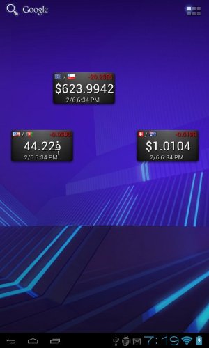 Currency Rate Widget - App on Amazon Appstore