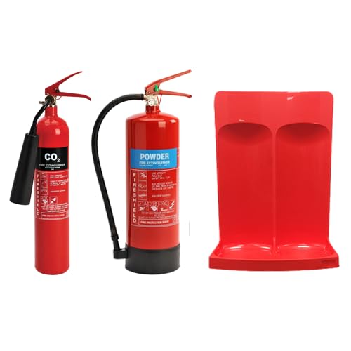 Buy 2KG Co2, 6kg ABC Dry Powder Fire Extinguisher & Double Red Fire ...