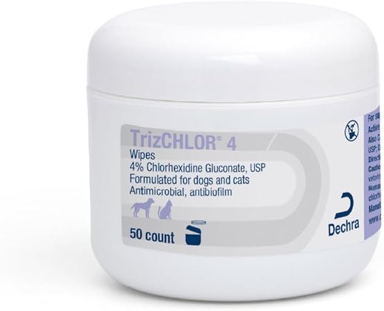 Amazon.com: TrizCHLOR 4 Wipes for Dogs and Cats, 50 Count
