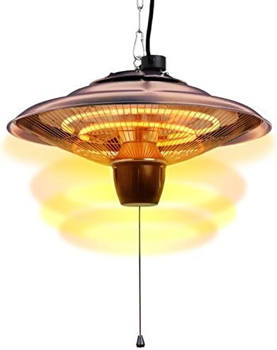 Suprills Electric Patio Halogen Heater - 2000W Portable Heater for ...