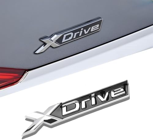 Amazon.com: 1PCS Xdrive Emblem Badge Sticker Bright Silver Compatible ...