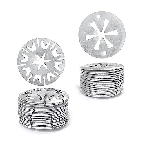 60 Pack Metal Clip Washers, Metal Lock Washer, Stainless Steel Clip ...