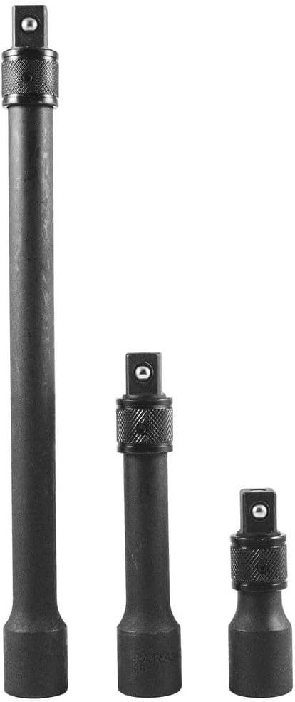 Paramount 1/2 inch Drive Locking Impact Extension Set: 3", 5", & 10 ...