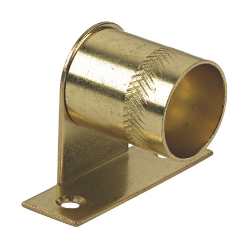 EUROART Cranked End Wardrobe Tube/Rod Rail End Centre Socket Support ...