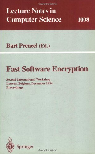 『Fast Software Encryption: Second International Workshop, - 読書メーター
