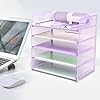 Amazon.com: Letter Tray Paper Organizer 5-Tier Desk Organizer File ...