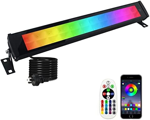 2 Pack RGB LED Wall Washer Light, 48W RGB LED Light Bar, IP66 ...