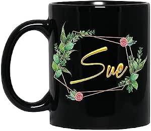 Amazon.com: Coffee Mug Personalized Name Sue Mug for Women Girls Wife ...