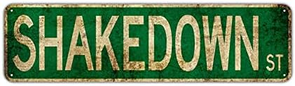 Amazon.com : Metal Tin Sign Shakedown St Street Signs Outdoor Road ...