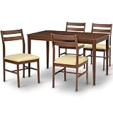 ・ブランド:タマリビング(Tamaliving)・製造元:タマリビング(Tamaliving)・モデル:50004115-21・製造元/メーカー部品番号:50004115-21・【ダイニングテーブル5点セット】幅120cmテーブル1台とチェ...