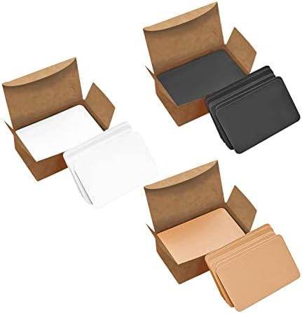 Amazon.com : VANRA 300 Small Blank Cards 3.5x2 inches Color Cardstock ...
