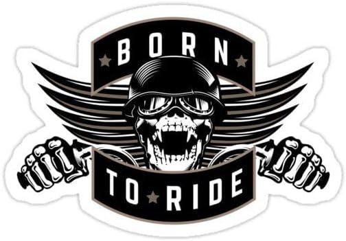 Amazon.com: Born to Ride Sticker Decal for Wall, Laptop, Cell, Truck ...