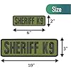 Amazon.com: Sheriff K9 Vest Patch for Plate Carrier - 3X10 and 2X6 inches Sheriff Patches with ...