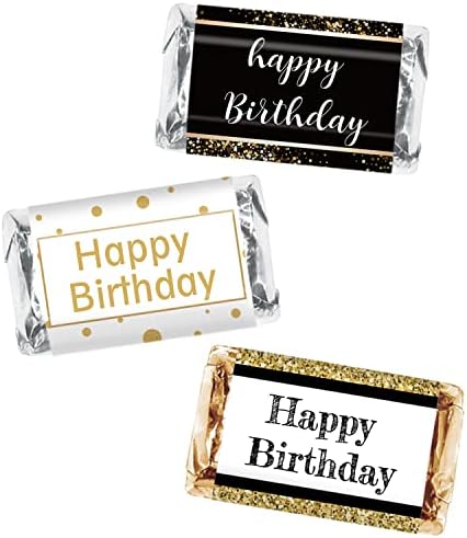 Amazon.com: Big Dot of Happiness Cheerful Happy Birthday Candy Bar ...