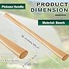 Amazon.com : Bucherry 2 Pcs 35 Inches Pickaxe Handles Beech Wood ...