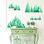 Small Pine Tree Wall Decals Watercolor Tree Wall Stickers Green Tree ...