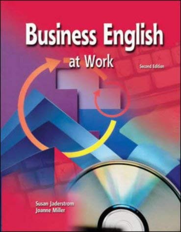 Business English at Work Student Text/Workbook/CD Package 2003: Buy ...