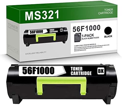 Amazon.com: 56F1000 High Yield Black Toner Cartridge Replacement for ...