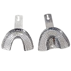 DENTAL TOOL Perforated Indian Dental Alginate Impression Trays (Pack of ...