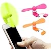 Amazon.com: OULUN Mini Cell Phone Fan - 2 in 1 Portable Micro USB Port ...