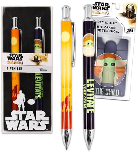 Amazon.com : Baby Yoda Office Accessories Pen Set - Star Wars ...