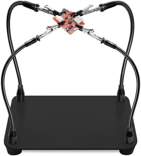 Helping Hands Soldering Third Hand Tools - 4 Arms with Adjustable Vise ...