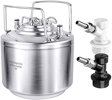 Amazon.com: YB YaeBrew Stainless Steel 2.6 Gallon Mini Ball Lock Keg ...
