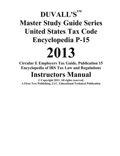 DUVALL'S Master Study Guide Series United States Tax Code Encyclopedia ...