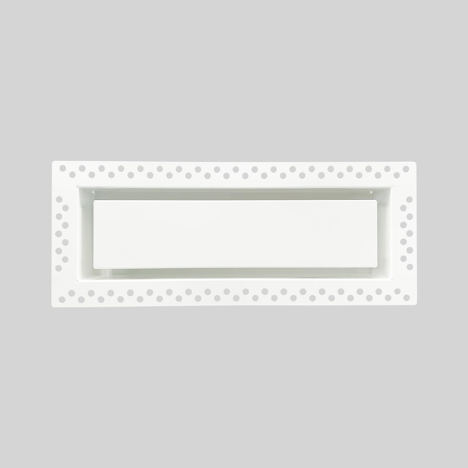 Snapklik.com : No Damper Flush Wall Vent Cover 4x12 Inch For Drywall Vent