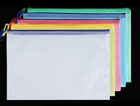 Amazon.com : JARLINK 16pcs Mesh Zipper Pouches, A4/Letter Size ...